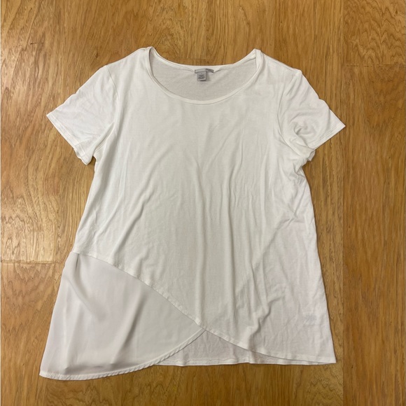 Halogen | Tops | Halogen Cross Front Layered White Top | Poshmark